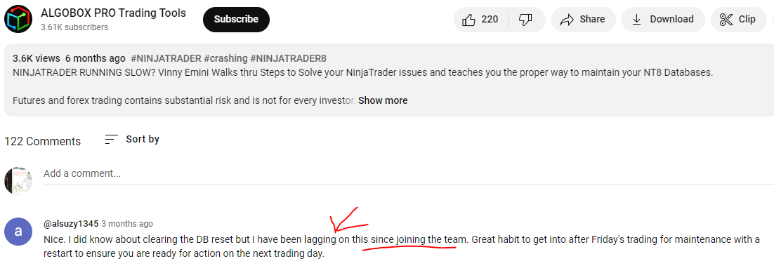 NT Performance Optimization and Directory Cleanup - NinjaTrader Support ...